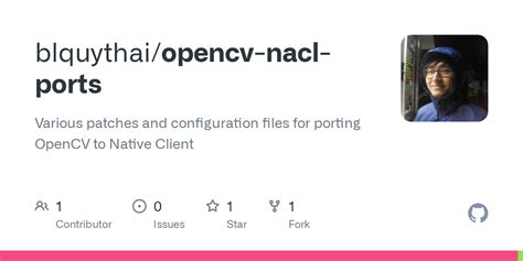 Github Blquythaiopencv Nacl Ports Various Patches And Configuration Files For Porting Opencv