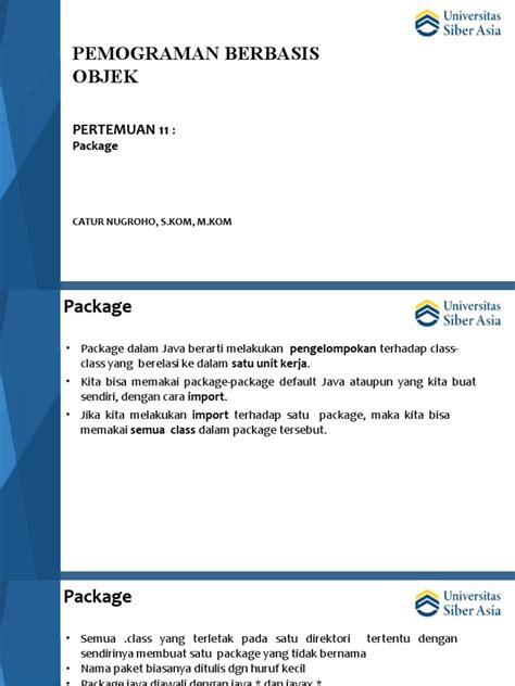 Pbo Pertemuan Package Pdf