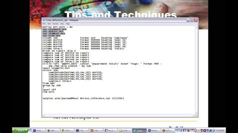 2015 03 02 11 17 Oracle Scripting Tips And Techniques Youtube