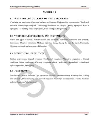 Module I Pdf About Programming Language PDF