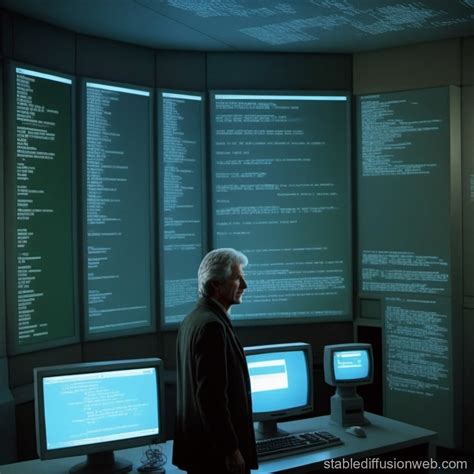 Sci Fi Terminal Command Prompt With Data Science Words Stable
