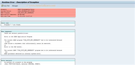 COMM LH KEY GEN SAP Tcode Key Types Generic Link Handler