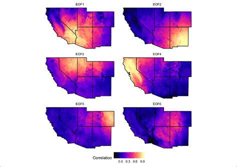 Leading Six Rotated Empirical Orthogonal Functions EOFs Associated Download Scientific