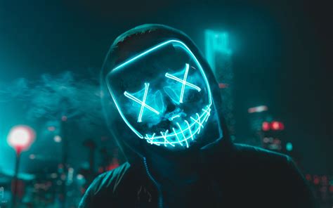 Неоновая маска арт - фото и картинки abrakadabra.fun