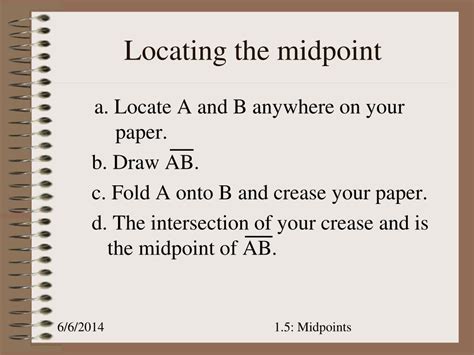 PPT 1 5 Midpoints And Segment Congruence PowerPoint Presentation Free Download ID 1109778