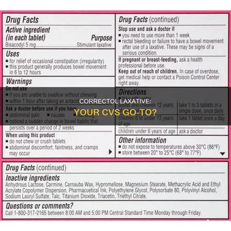 Correctol Laxative Your Cvs Go To Medshun