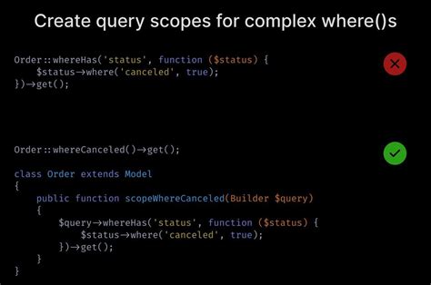laravel clean code