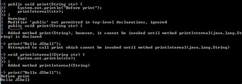 Jshell The Command Line Tool To Run Java Code In Java 9 Pixelstech