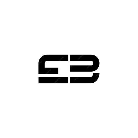 Premium Vector Eb Monogram Logo Design Letter Text Name Symbol Monochrome Logotype Alphabet