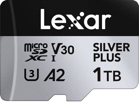 Amazon Lexar Silver Plus Micro Sdカード 1tb 読み取り速度最大205mb秒 書き込み速度150mb