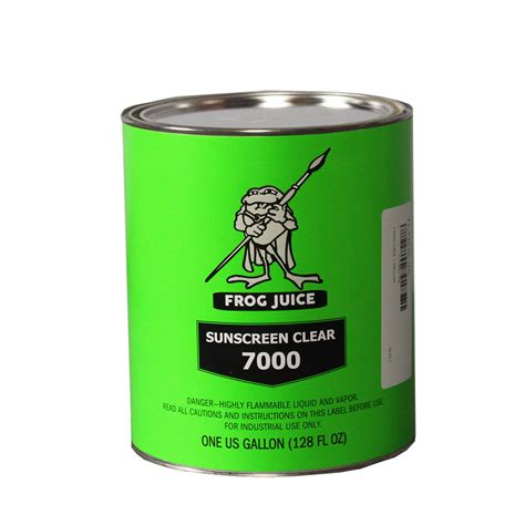 Frog Juice 7000 Sunscreen Clear 12 Oz Quart And Gallon Signwarehouse