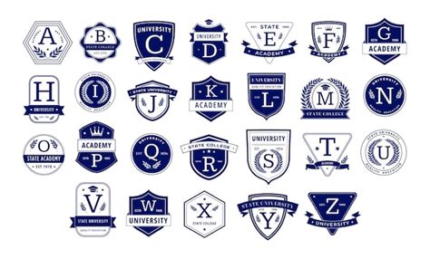 School Monogram Vectors And Illustrations For Free Download