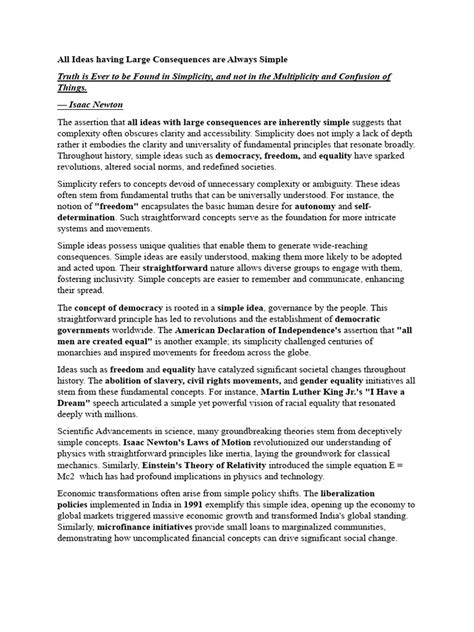 Upsc Essay Model Answer2 Pdf Egalitarianism Sustainability