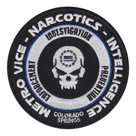 Cspd Metro Vni Narcotics Team Patch Colorado Springs Police
