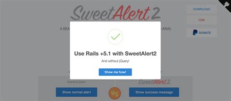 how to use sweetalert2 for your rails 5 1 rails ujs confirms without