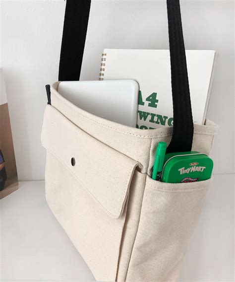 당일발송 3단수납 캔버스 에코백 캐주얼 메신저백 숄더 크로스 투웨이백 스퀘어 학생가방 소풍 남녀공용 천가방 새내기 새학기