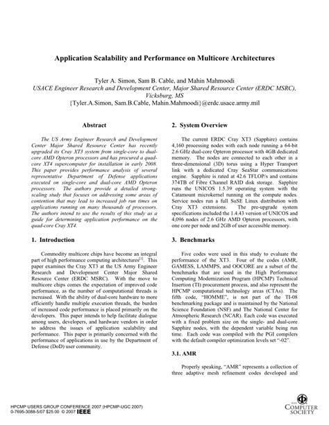 Pdf Application Scalability And Performance On Multicore Architectures