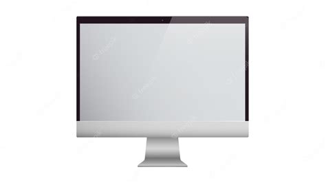 Premium Vector Realistic Computer Screen Mockup Computer Monitor Mockup Banner Screen With