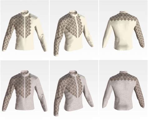 Сучасність ЧЕ076 Заготовка до чоловічої вишиванки Барвиста Вишиванка Вишиванки Заготовки