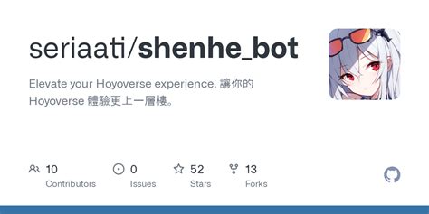 github seriaati shenhe bot a multi purpose bot for a genshin discord