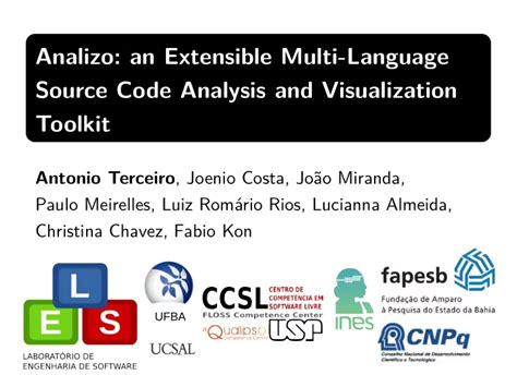 Ppt Analizo An Extensible Multi Language Source Code Analysis And