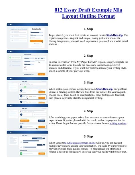 PPT Essay Draft Example Mla Layout Outline Format PowerPoint