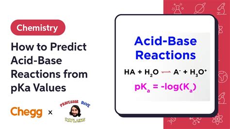 How to Predict Acid-Base Reactions from pKa Values Ft. Professor Dave ...