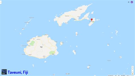 Taveuni Map Fiji