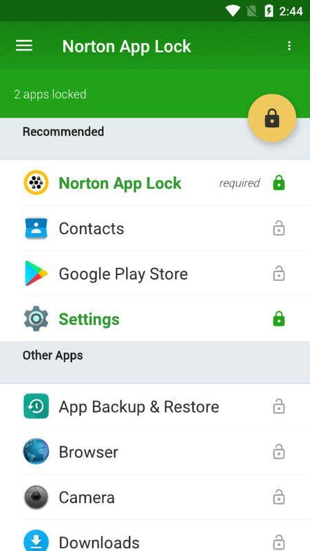 如何在 android 上鎖定應用程式？