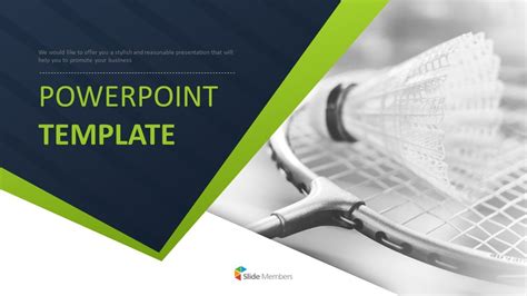 Badminton Powerpoint Template Free Download