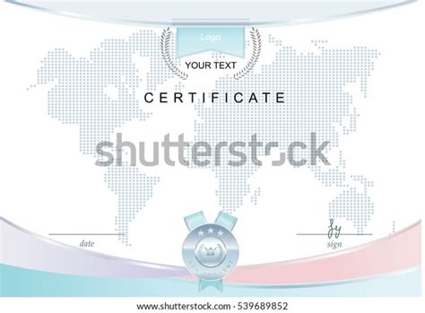 White Certificate Map เวกเตอร์สต็อก ปลอดค่าลิขสิทธิ์ 539689852