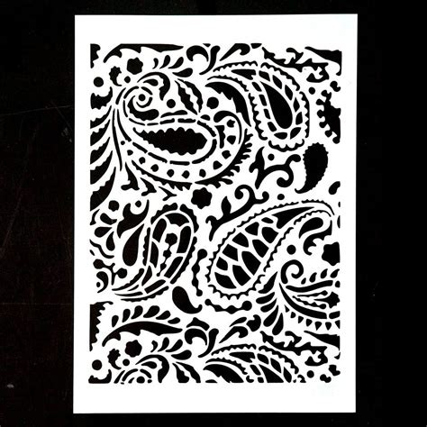 Paisley Design Printable Stencil Printable Stencils
