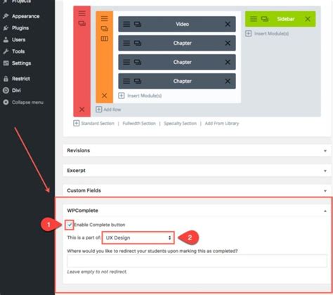 creating a learning management lms website with divi
