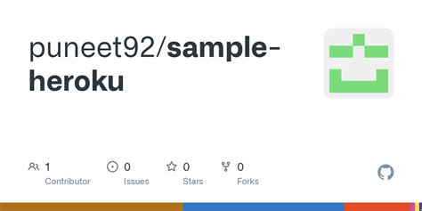 Github Puneet92sample Heroku