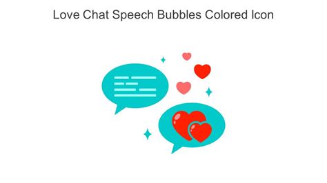 Love Chat Speech Bubbles Colored Icon In Powerpoint Pptx Png And Editable Eps Format Ppt Sample