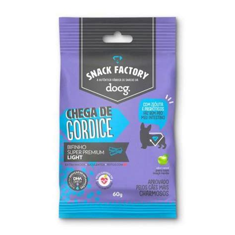 Ofertas De Bifinho Para Cães Docg Snack Factory Super Premium Ligth Peru E Maçã Verde Chega De