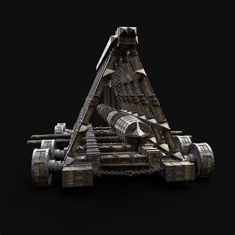 3d Battering Ram Siege Engine Medieval War Machine Battle Turbosquid