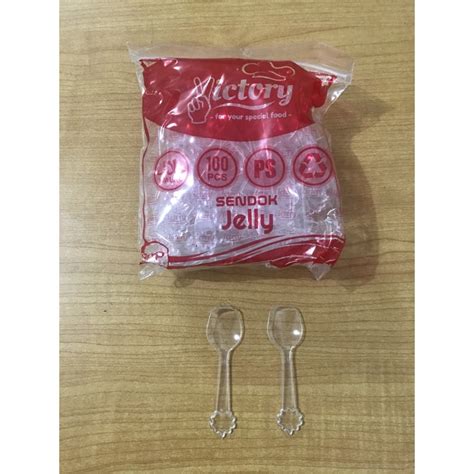 Jual Sendok Pudding Jelly Es Krim Isi 100pcs Benning Warna Random Shopee Indonesia