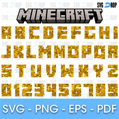 Minecraft Letters 3x3