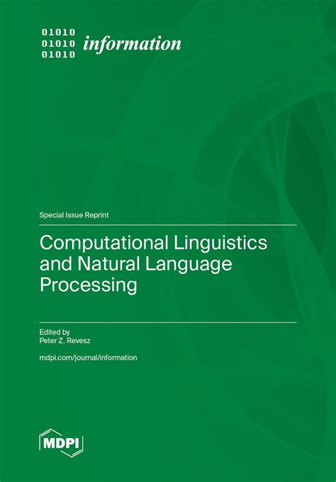 Computational Linguistics And Natural Language Processing Mdpi Books