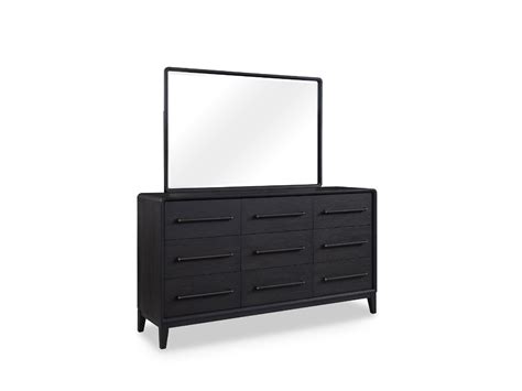 Black Dresser With Mirror And Chest