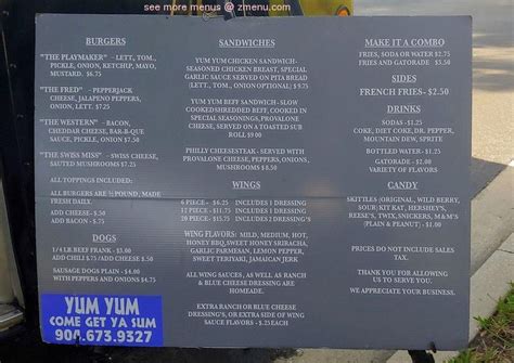 Online Menu Of Mikes Yum Yum Come Get Ya Sum Restaurant Jacksonville