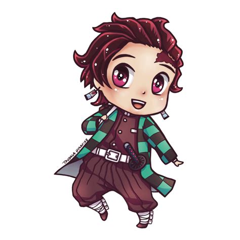 Chibi Kamado Tanjiro From Kimetsu No Yaiba By Tsubasahyraxisz On