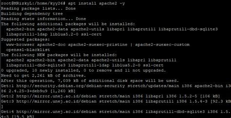 Konfigurasi Web Server Apache Linux Debian Via Virtual Box