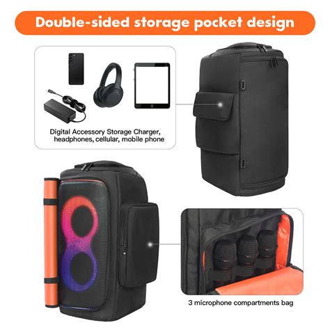 Speaker Dust Cover With Mic Pocket Party Speaker Dust Cover Zipper
