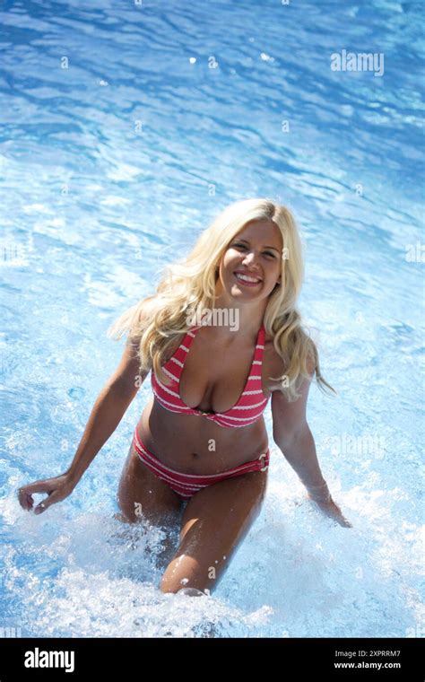 Adult Adults Amusement Bathe Bathes Bathing Beauty Bikini