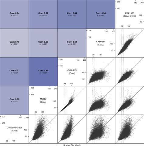 Correlation Between Estimated Glomerular Filtration Rate Egfr Download Scientific Diagram