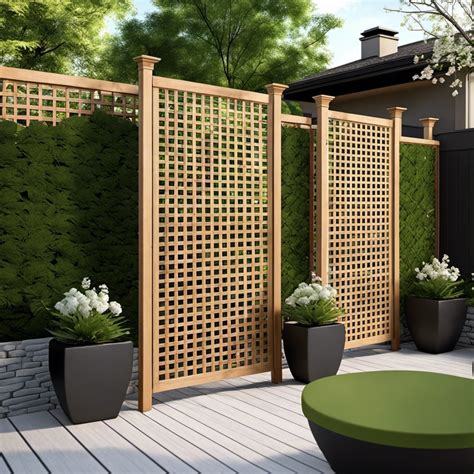 Outdoor Privacy Lattice Ideas Enhance Privacy And Style With Smart Designs