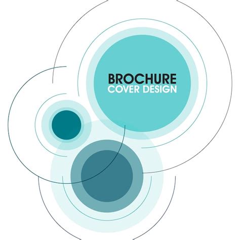Premium Vector Brochure Cover Design Circle Layout Design