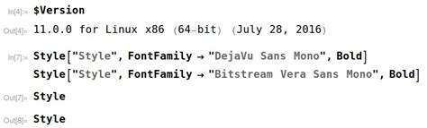 Front End Whats The Name Of The Default Font Used In Mathematica 11
